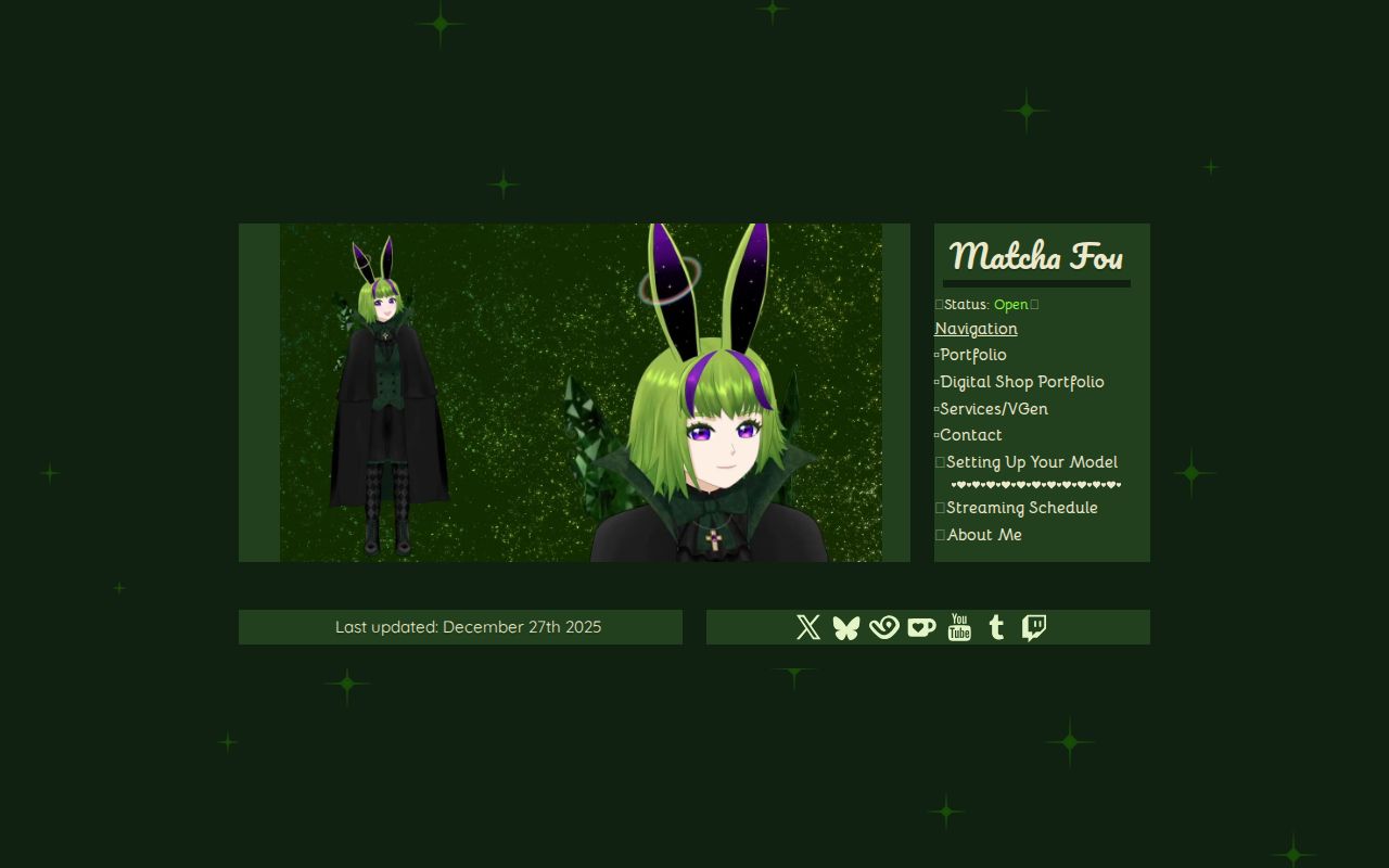 Matcha Fou's Carrd Portfolio